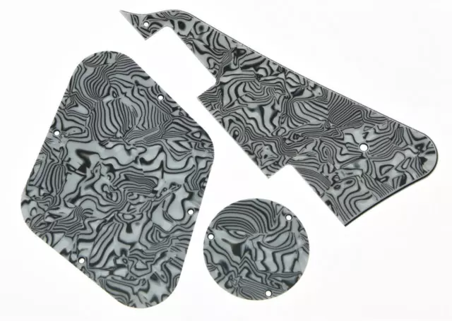 LP PICKGUARD REARPLATE Switch Cavity Cover for Gibson Les Paul Black ...