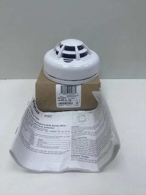TYCO DSC PG9936 Wireless Smoke & Heat Detector Unit £95.25 - PicClick UK