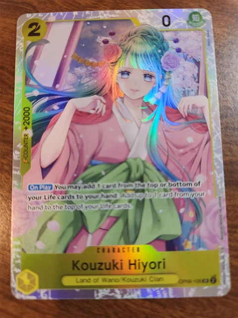 2024 ONE PIECE Wings Of The Captain Kouzuki Hiyori OP06-106 SR anglais ... 2024 ONE PIECE Wings Of The Captain Kouzuki Hiyori OP06-106 SR anglais ...