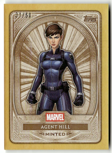 TOPPS MARVEL 2025 Card No. 35 Agent Hill Gold 31/50 Bronze Mint EUR 24 ...