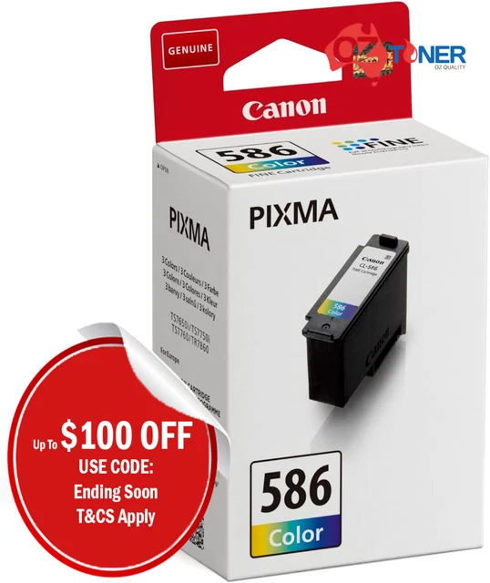 GENUINE CANON CL586 Color Ink Cartridge for PIXMA TS7750i TS7650 TS7760 ...