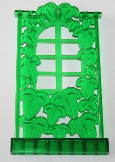 MUR LEGO BELVILLE Trans-Green Wall 1 x 8 x 12 ref 33217 set 5804 5808 ...