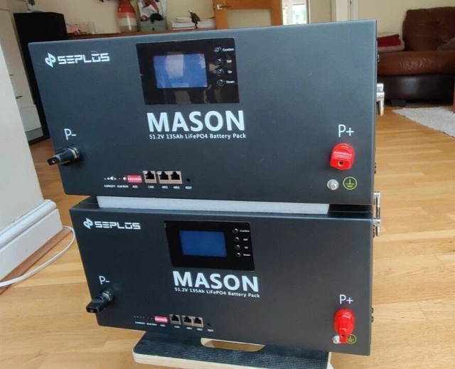 SEPLOS LIFEPO4 BATTERY Pack, 135Ah cells 16S, 100A Smart BMS - 6.9kWh £ ...