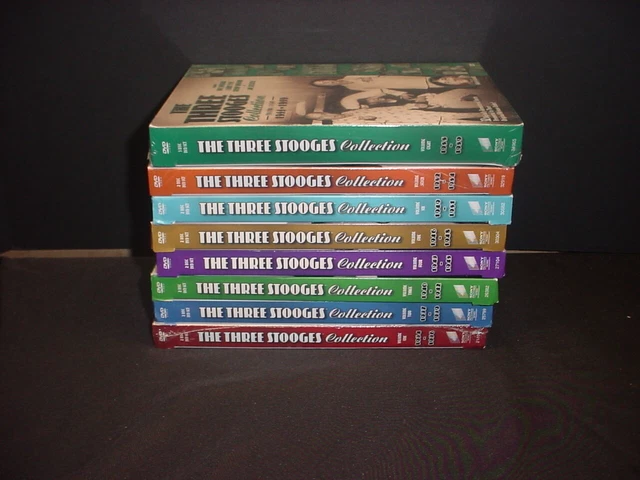 THE THREE STOOGES Collection Vol 1-8 DVD Columbia Pictures 2007 $39.95 ...