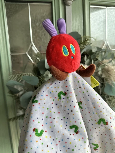 THE VERY HUNGRY Caterpillar Green Soft Plush Doudou Toy Comforter eric ...