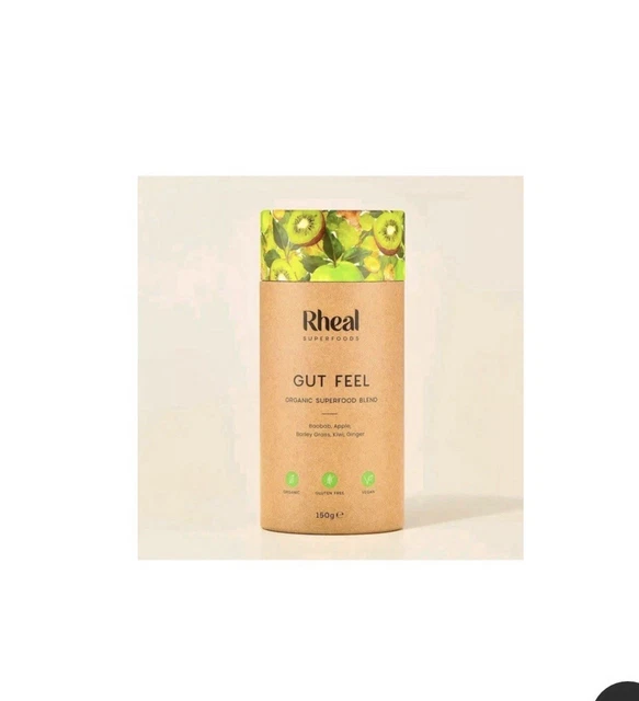 RHEAL GUT FEEL- Daily Superfood Greens Powder- Organic, Gluten Free ...