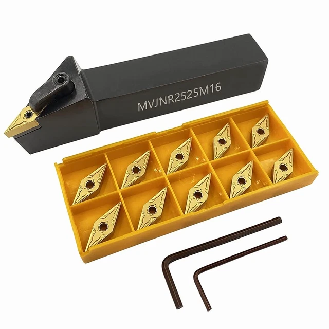 93° MVJNR2525M16 MVJNR 2525M16 External Turning Tool Holder+VNMG160404 ...
