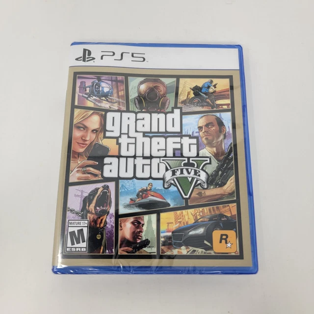 GRAND THEFT AUTO V GTA 5 - PS5 - Brand New & Factory Sealed - FAST ...