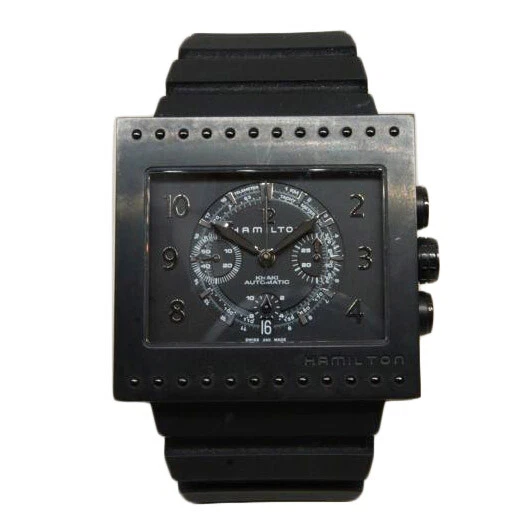 HAMILTON HAMILTON/KHAKI SQUARE Chronograph Automatic Back Skelton ...