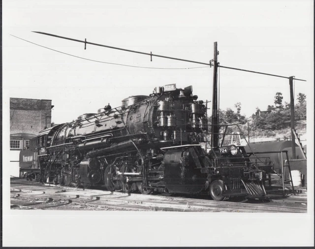VIRGINIAN RAILWAY ALCO 2-8-8-2 steam locomotive #724 photo Princeton WV ...
