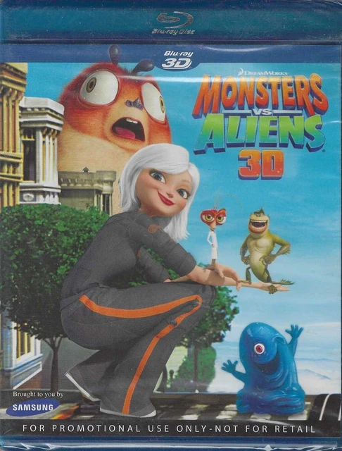 MONSTERS VS ALIENS 3D (Blu-ray, 2005) Brand New Sealed (promotional ...