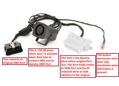FORD FOCUS FIESTA Transit Custom Dummy OBD Port Lock obd2 Guard Anti ...