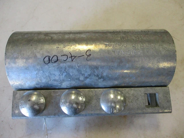 MORRIS 3-4C-OD COMPRESSION Coupling 3" (3.0" OD) Pipe x 8" Long ...