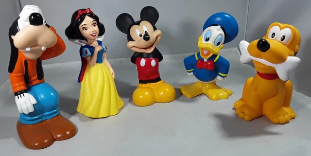 DISNEY STORE MICKEY Mouse Clubhouse - 5x Bath Toys - Figure Set Snow ...
