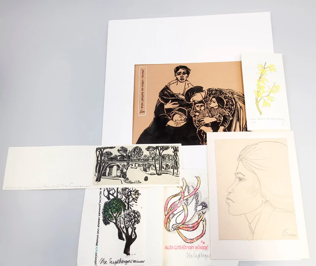 9163021 CONVOLUZIONE STAMPE E Disegno Ilse Engelberger Auguri Intaglio ...