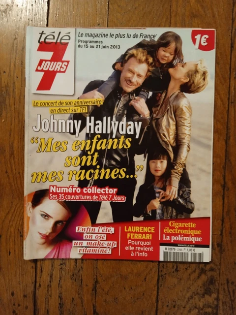 MAGAZINE TÉLÉ 7 jours de 2013 - Johnny Hallyday EUR 5,00 - PicClick FR