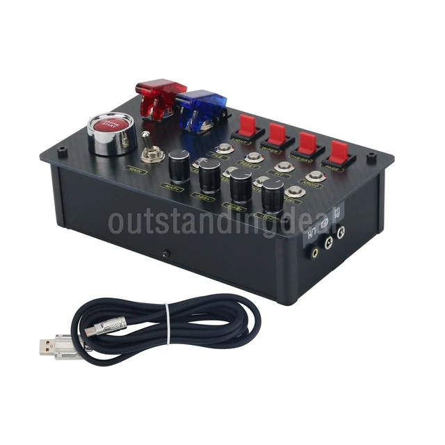 ZQSR HORIZONTAL BUTTON Box SIM Racing Control Box Simulator for ...