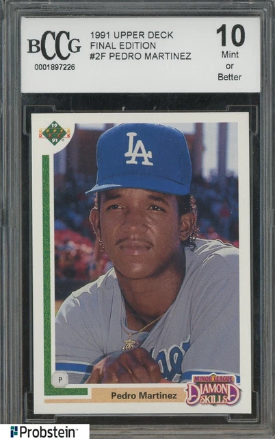 1991 UPPER DECK Final Edition #2F Pedro Martinez Dodgers RC recrue HOF ...