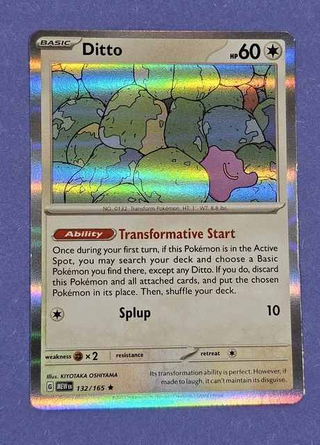 POKEMON TCG 151 Ditto Holo #132/165 Inglese EUR 4,86 - PicClick IT