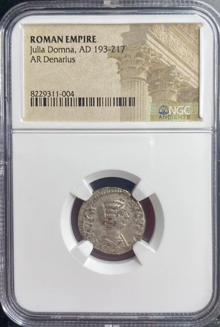 EMPRESS JULIA DOMNA NGC Genuine Silver Denarius Ancient Roman Coin 193-217 AD £158.79 - PicClick UK