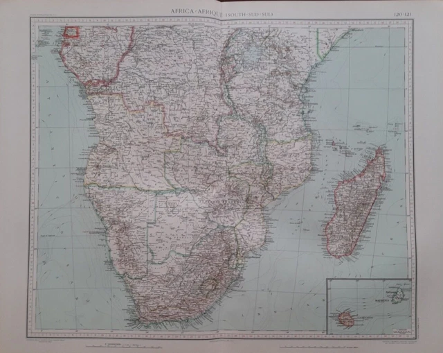 1956 MAP MAP Card Year South Africa Afrique South £14.95 - PicClick UK