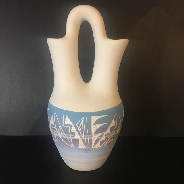 VTG MESA VERDE Navajo Pottery Southwest Native American Wedding Vase 10" Signed $20.00 - PicClick CA