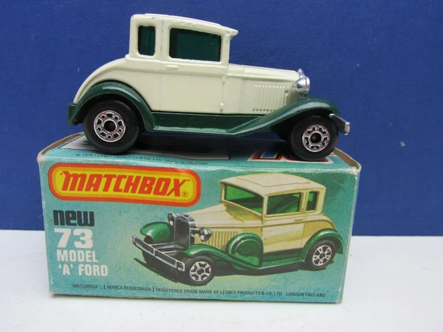 VINTAGE MATCHBOX SUPERFAST 73 MODEL A FORD 1979 CAR DIE-CAST model 2054 ...