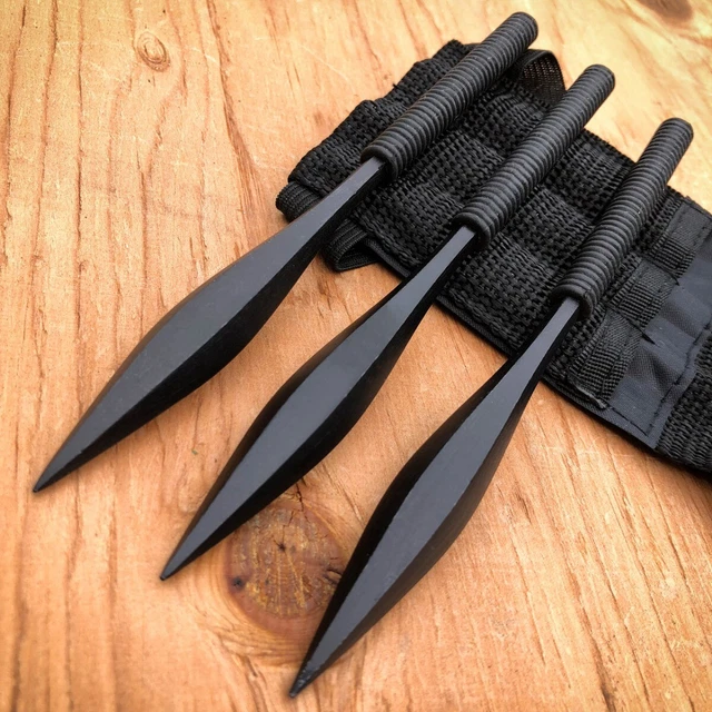 3 PC 6& Tactical Ninja Throwing Spike Set Dart Quills Knife Combat ...