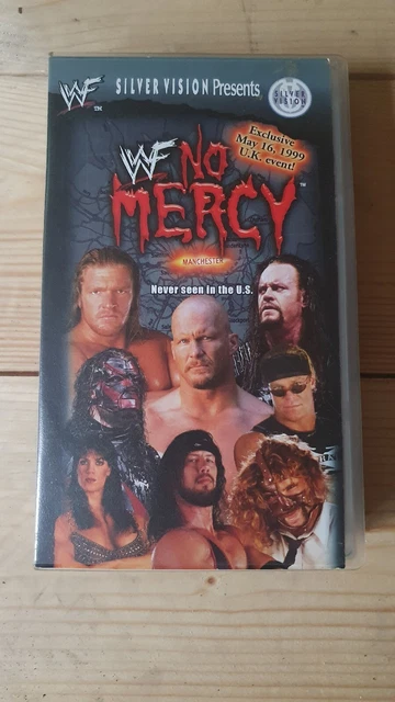 WWF NO MERCY 1999 The UK Only Event VHS Video Tape WWE Wrestling Silver ...