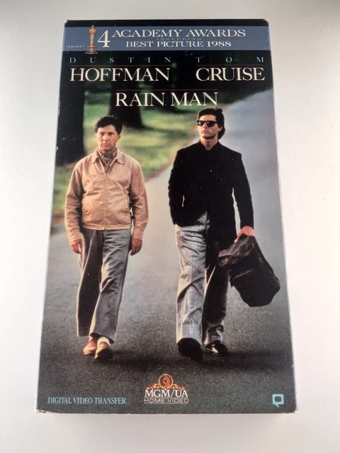 RAIN MAN (VHS) 1988 Tom Cruise, Dustin Hoffman, Valeria Golino TESTED £ ...