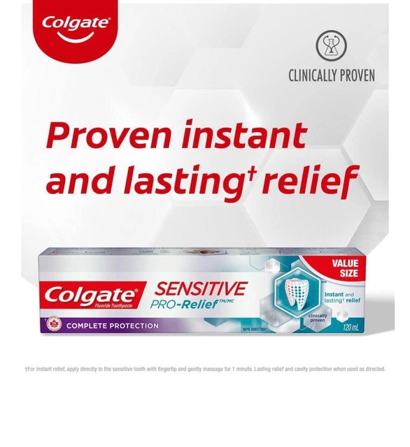 COLGATE SENSITIVE PRO-RELIEF Complete Protection Toothpaste (120mL ...