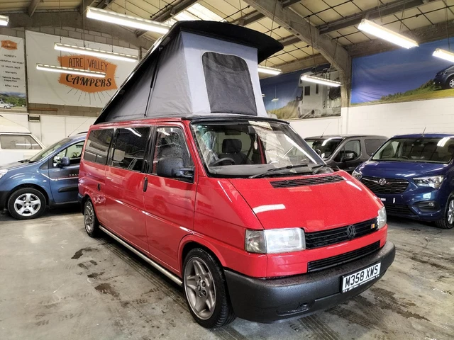 VW TRANSPORTER T4 Lwb Pop-Top Campervan 2.4D Brand New Conversion £ ...