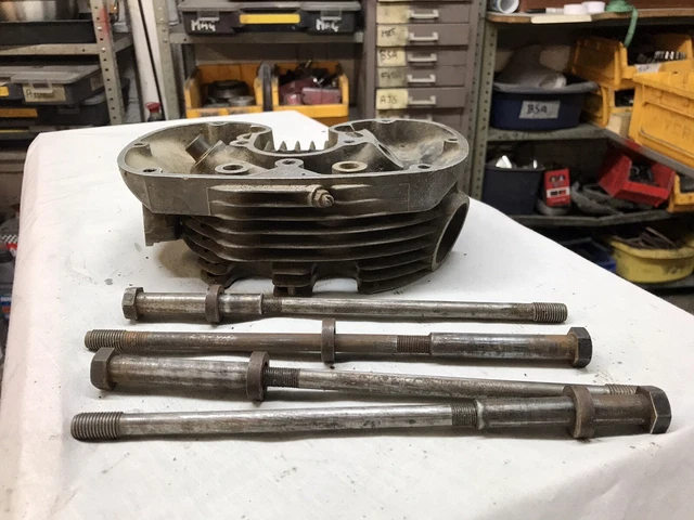 AJS MATCHLESS COMPETITION ( so I am told) 350 cylinder head and bolts ...