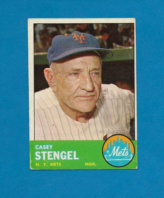 1963 TOPPS #233 Casey Stengel HOF Manager NY New York Mets EX EUR 9,98 ...