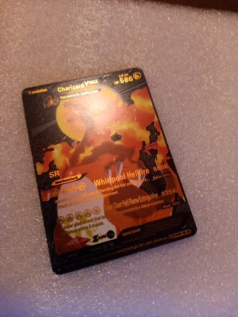 POKEMON CHARIZARD VMAX 586HP Black Foil Fan Art Card SMP 26-44 NM EUR 2 ...