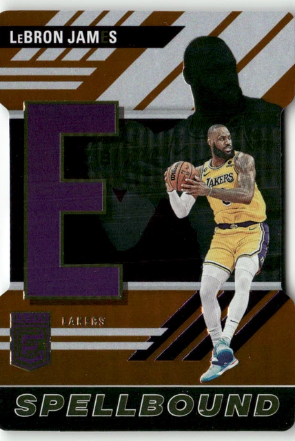 2023-24 PANINI DONRUSS Elite NBA N° 39 LeBron James Spellbound Orange ...