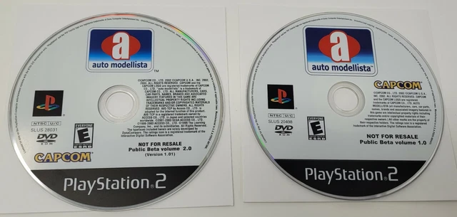 AUTO MODELLISTA PUBLIC Beta Vol. 1.0 & 2.0 Demo Disc Sony Playstation 2 ...