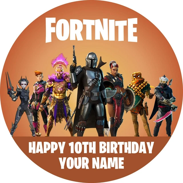 FORTNITE CHAPTER 2 Season 5 Personalised Edible Cake Toppers & Cupcakes ...