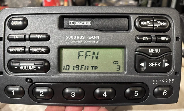 FORD 5000 RDS EON CD Changer Compatible Autoradio 96AP-18K876-AA + Code ...