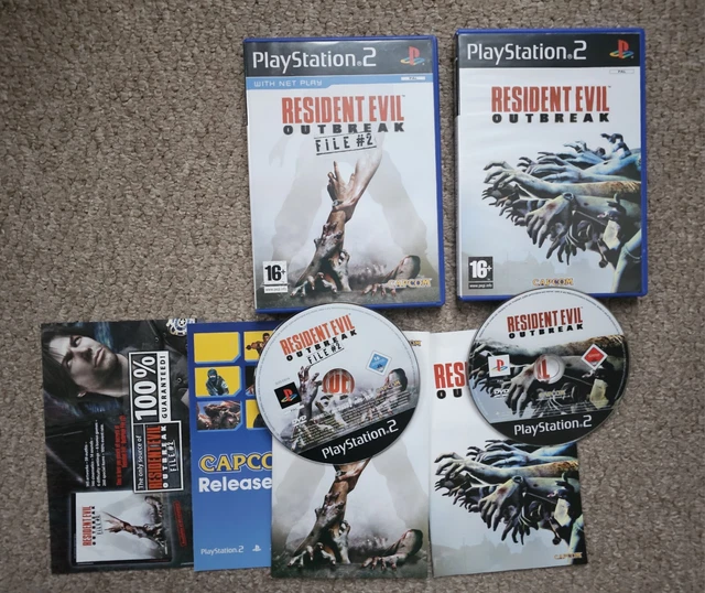 RESIDENT EVIL OUTBREAK & File 2 PlayStation 2 Game Horror Bundle Ps2 ...