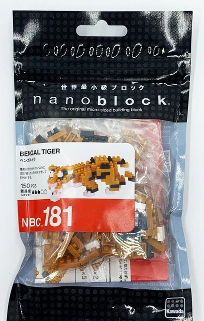 KAWADA NANOBLOCK NANO-BLOCK NBC_181 Bengal Tiger 150PCS £11.99 ...