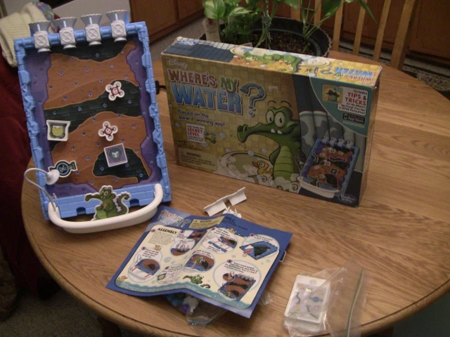 WHERE'S MY WATER Board Hands On Activity Game - Disney - Hasbro Useed £ ...