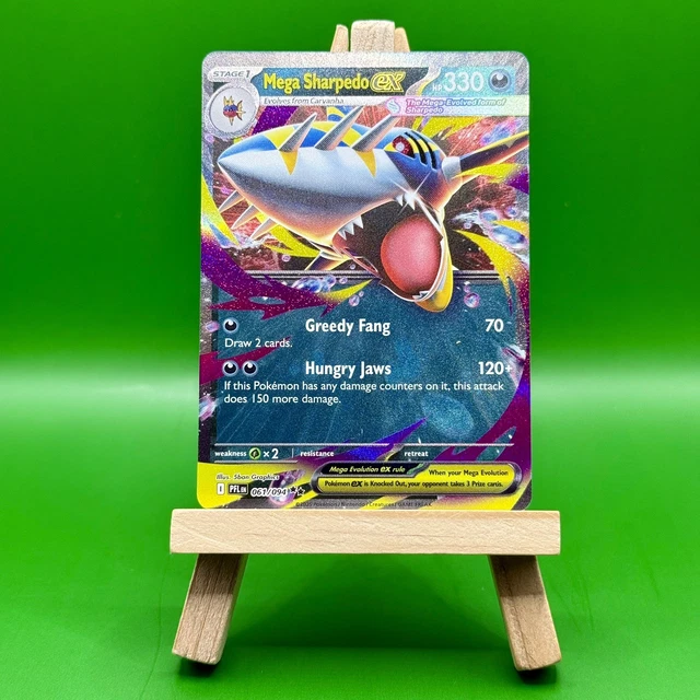 MEGA SHARPEDO EX 061/094 Phantasmal Flames Pokémon TCG £1.99 - PicClick UK