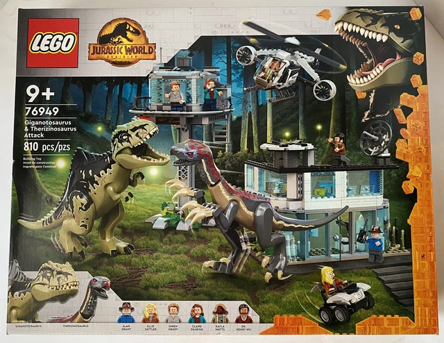 LEGO JURASSIC WORLD: Giganotosaurus & Therizinosaurus Attack (76949) £ ...
