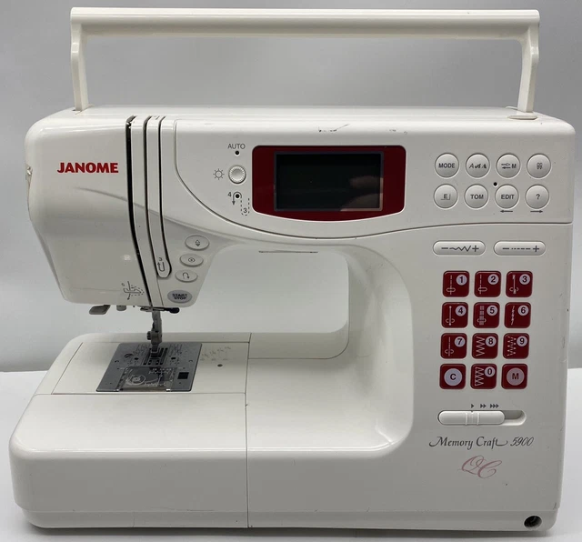 JANOME MEMORY CRAFT 5900QC Electronic Sewing Machine Digital (FAST UK ...