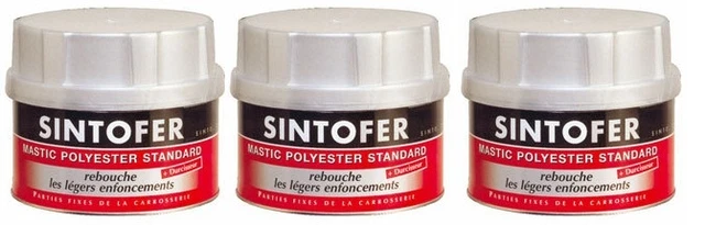 3 MASTIC POLYESTER Repair Body Standard 500ML Drying Fast sintofer £56. ...
