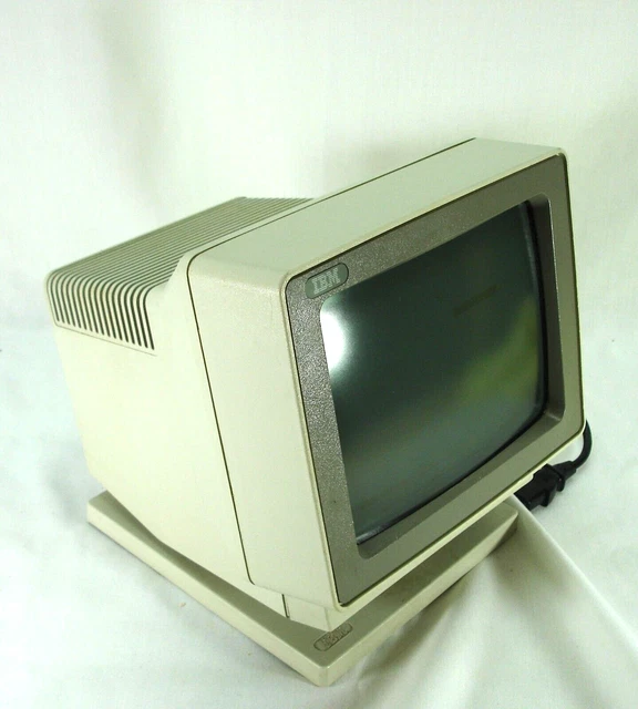 VINTAGE IBM 9& B&W Crt Computer Monitor 4707 - Tested $165.95 - PicClick CA