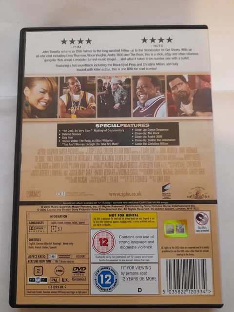 BE COOL (DVD, 2005)- 2 disc Collector's Edition-Special Features ...