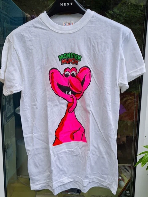 VINTAGE RARE 80S Monster Munch Pink Monster Roast Beef t-shirt small £ ...