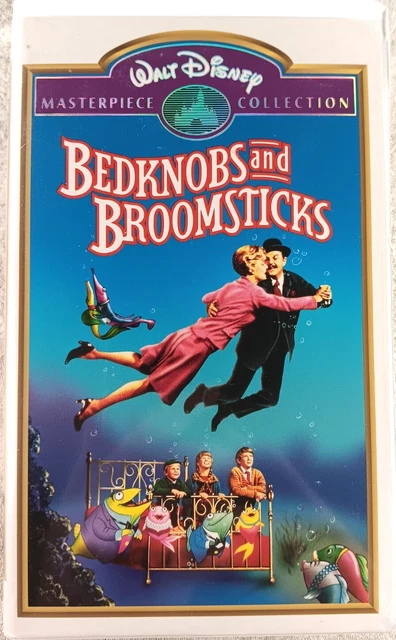 WALT DISNEY BEDKNOBS and Broomsticks Movie VHS Clamshell Masterpiece ...